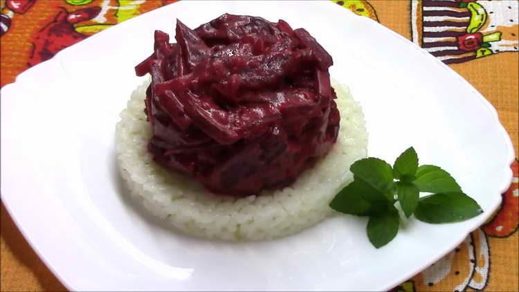 Ragoût de betterave rec recette pas à pas avec photo